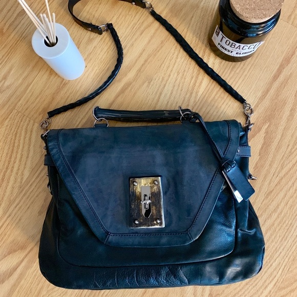 Gryson | Bags | Joy Gryson Rare Grey Black Leather Handmade Bag | Poshmark